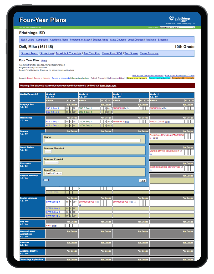 Eduthings Four Year Plans